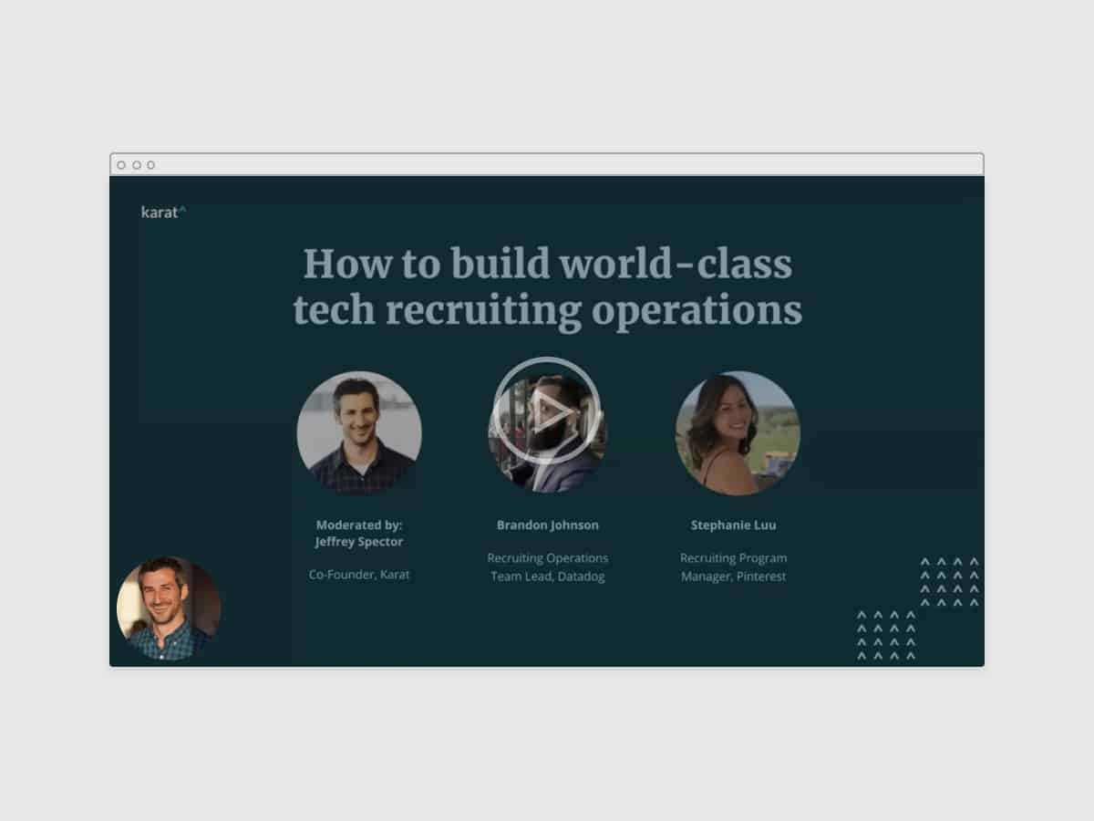 How to build world-class tech recruiting operations - Karat
